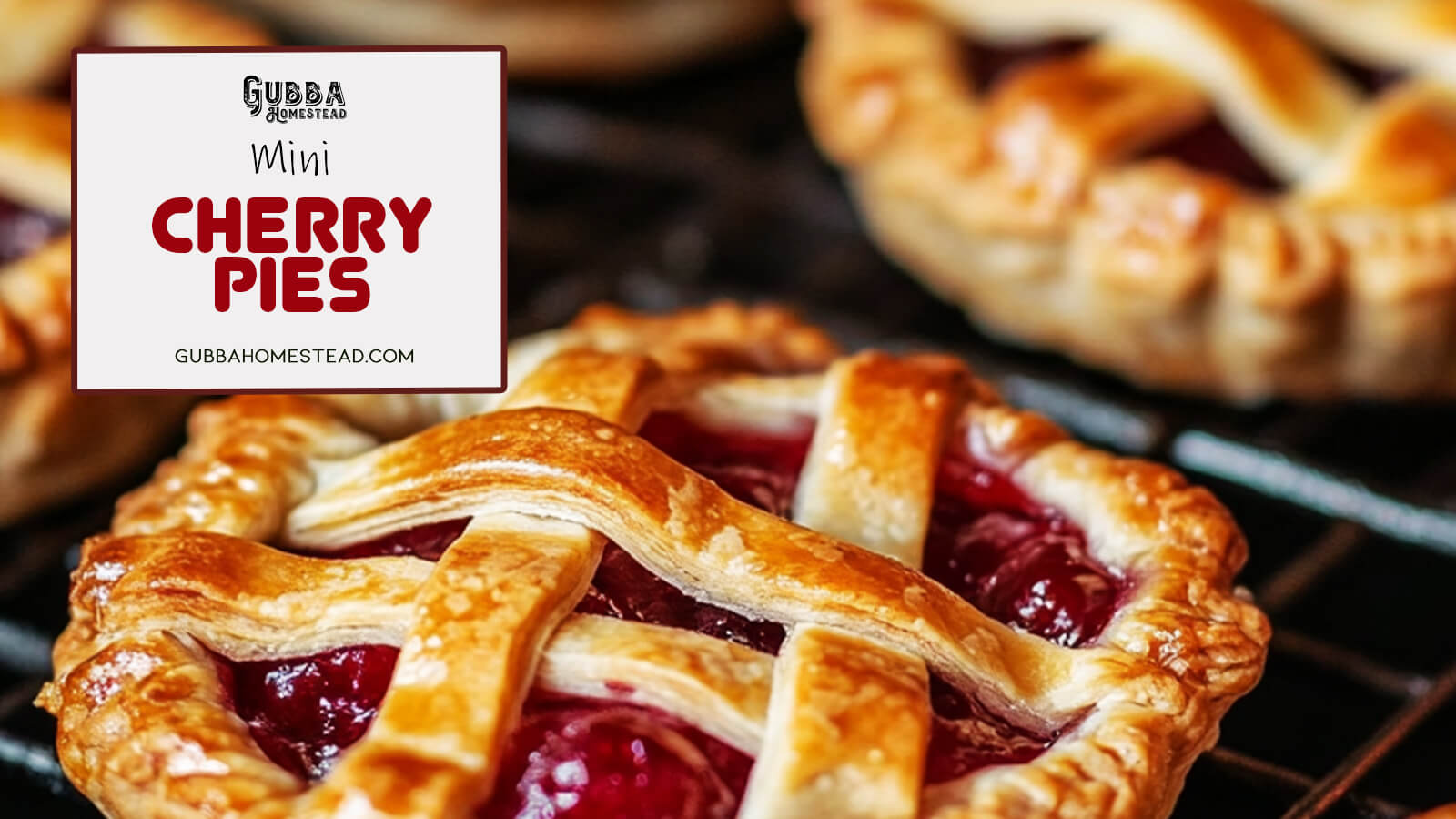 Mini Cherry Pies Recipe - Gubba Homestead