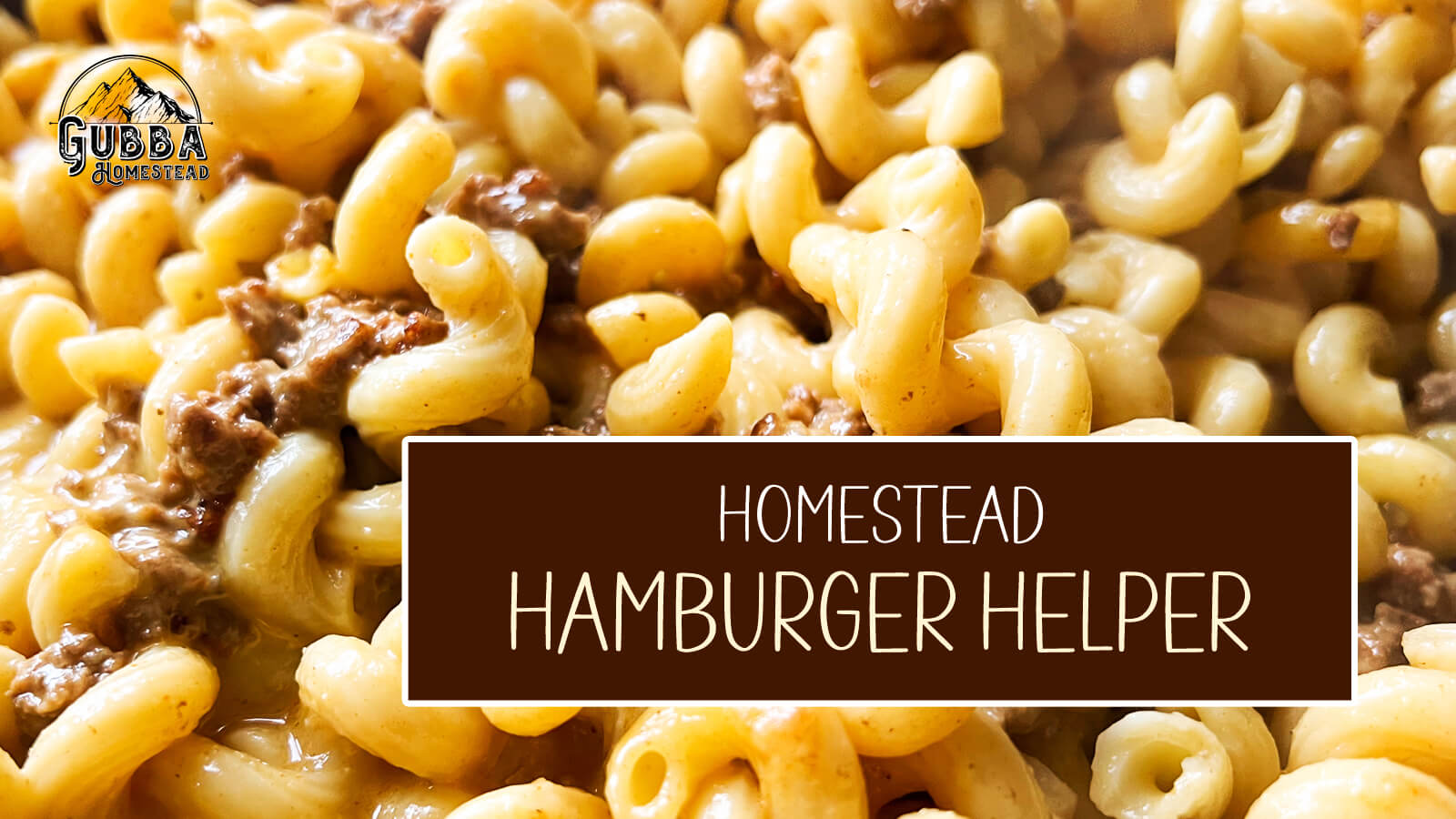 Homemade Hamburger Helper Cheeseburger Pasta Skillet - Gubba Homestead