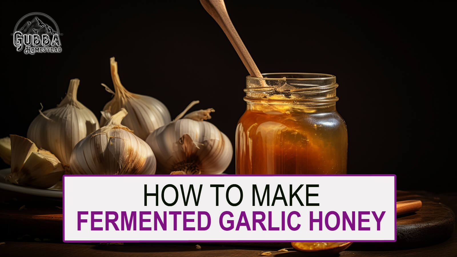 How To Make Fermented Garlic Honey - Gubba Homestead