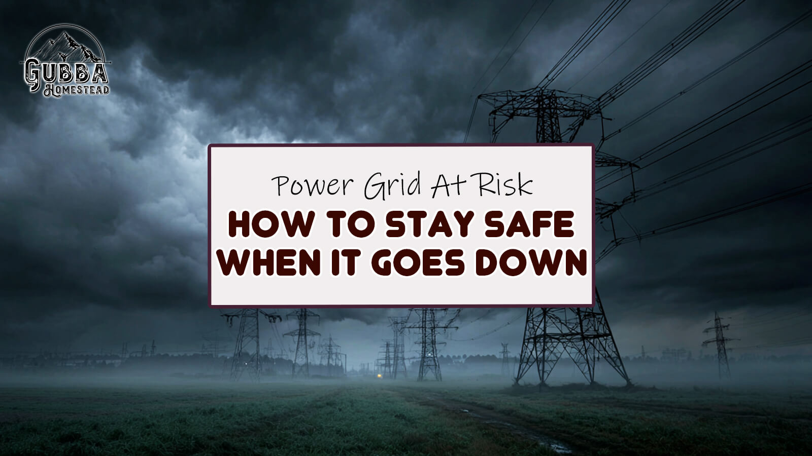 The Power Grid Isn’t Stable — Here’s How to Prepare Safely - Gubba ...
